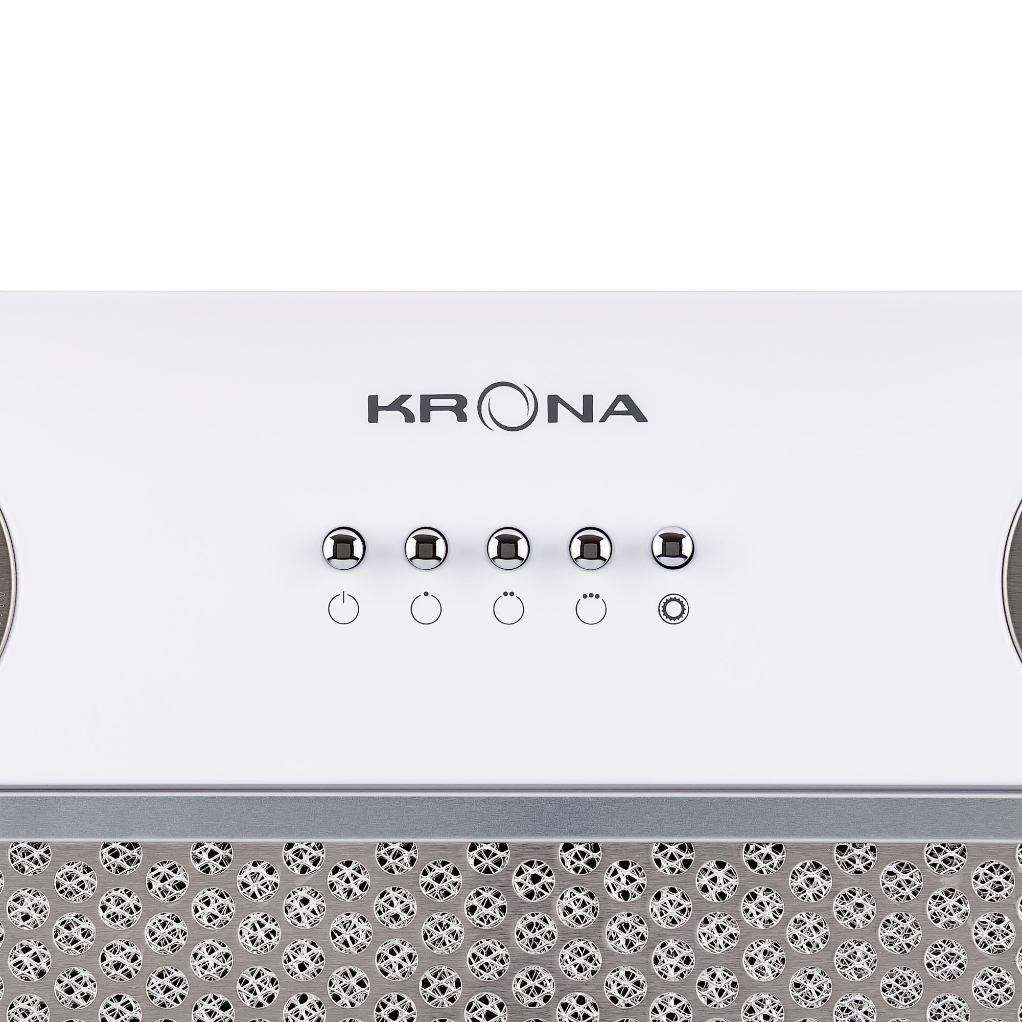 Полновстраиваемая вытяжка KRONA SELINA 600 white PB⚡ — купить с ...