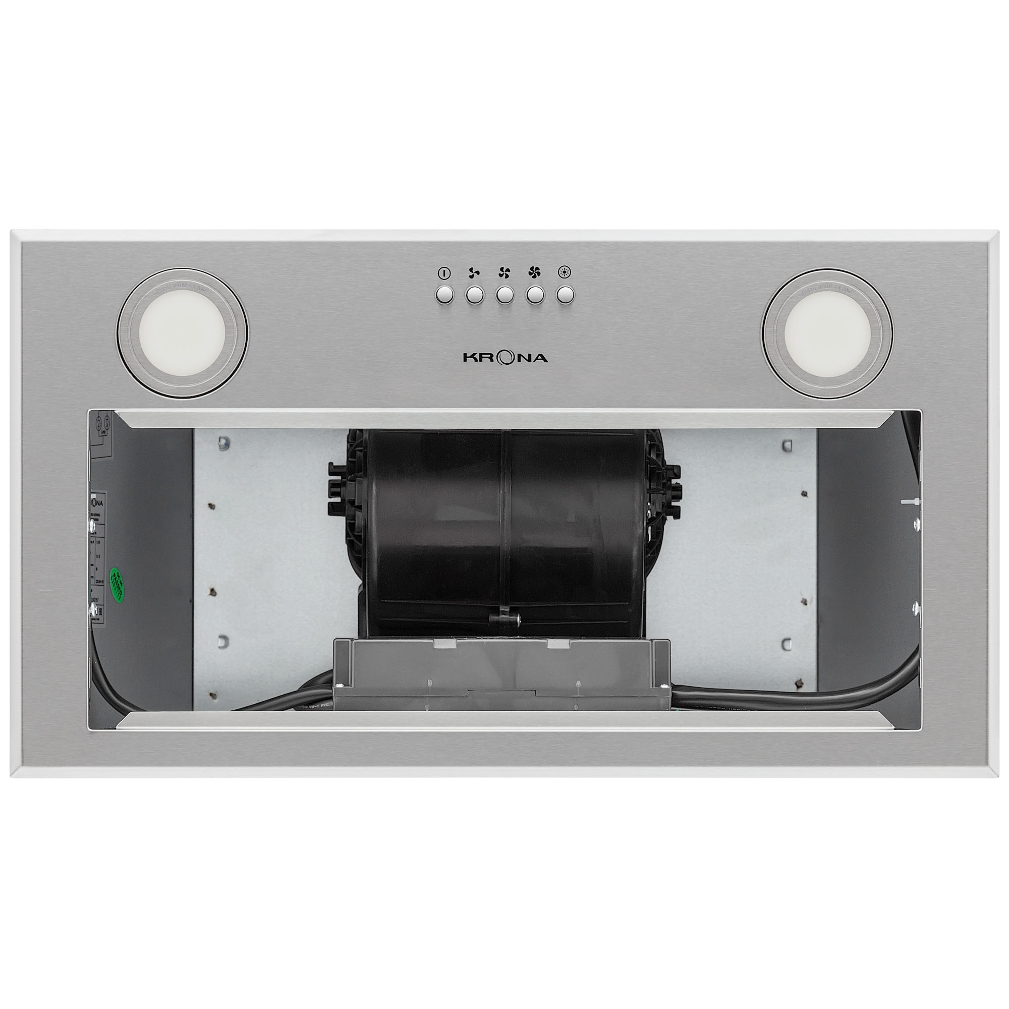Полновстраиваемая вытяжка KRONA AMBRA 600 inox PB⚡ — купить с доставкой ...