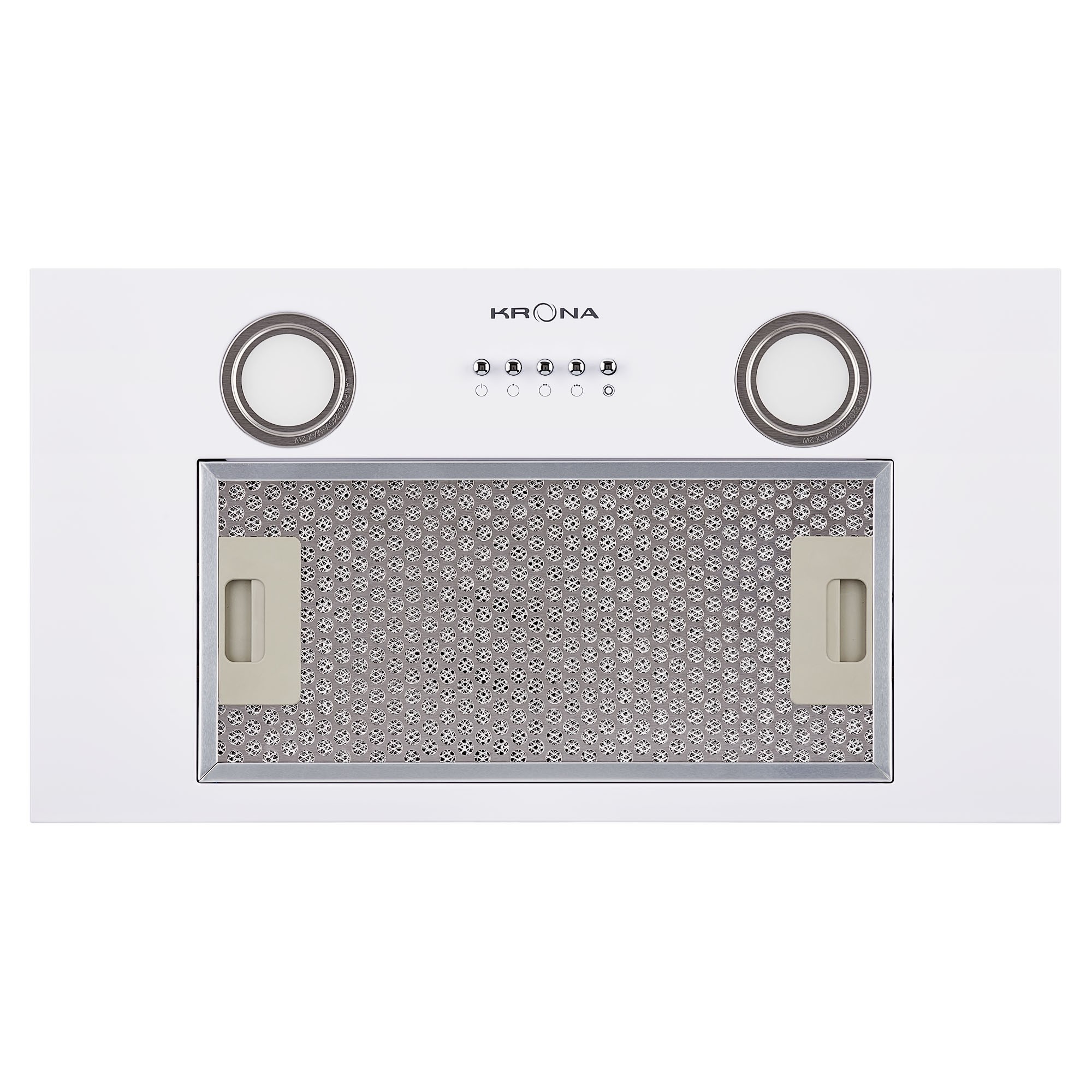 Полновстраиваемая вытяжка KRONA SELINA 600 white PB⚡ — купить с ...