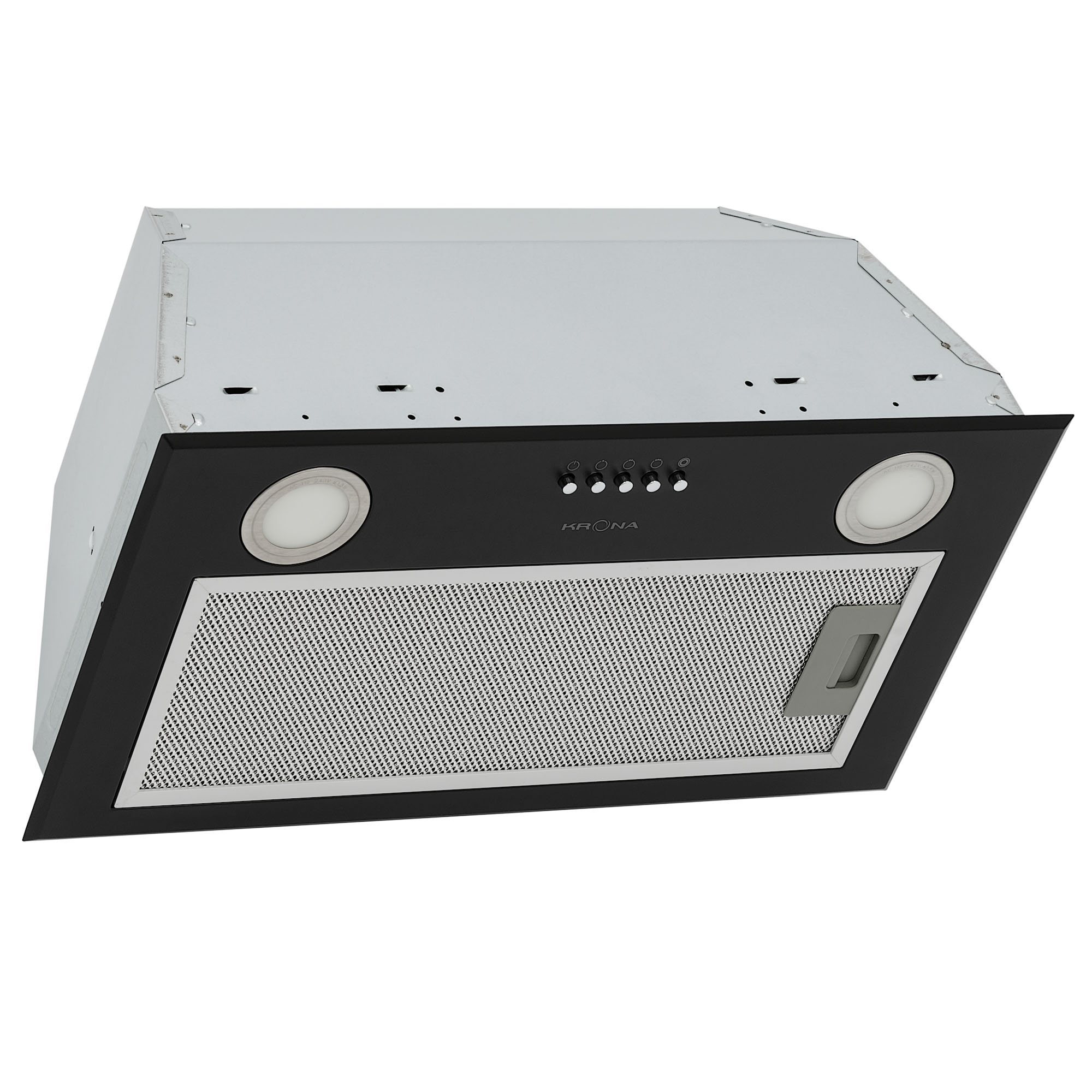 Полновстраиваемая вытяжка KRONA Asta 600 black PB⚡ — купить с доставкой по России в интернет ...