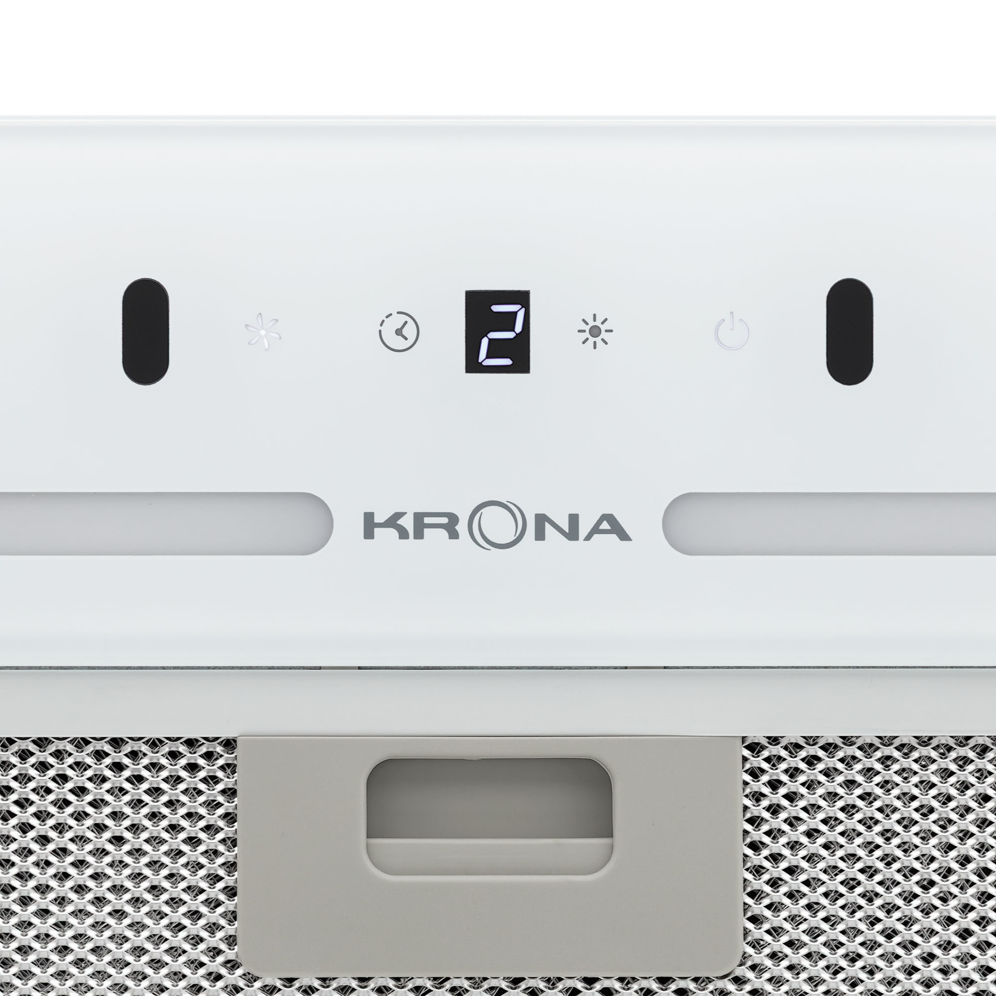 Полновстраиваемая вытяжка KRONA ALENA 500 GLASS WH SGC DN⚡ — купить с ...