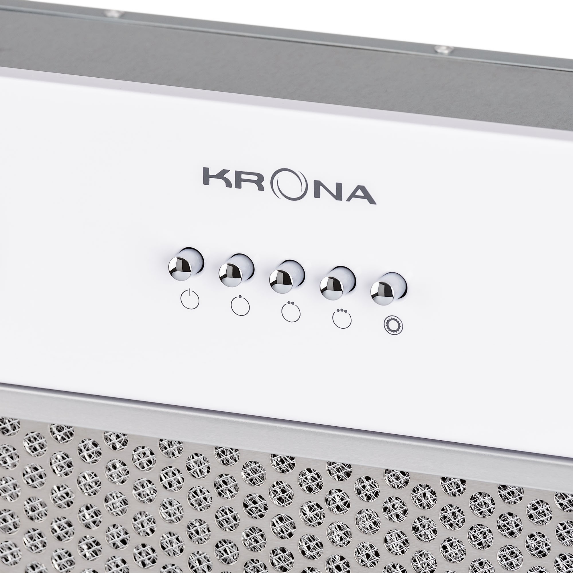 Полновстраиваемая вытяжка KRONA SELINA 600 white PB⚡ — купить с ...