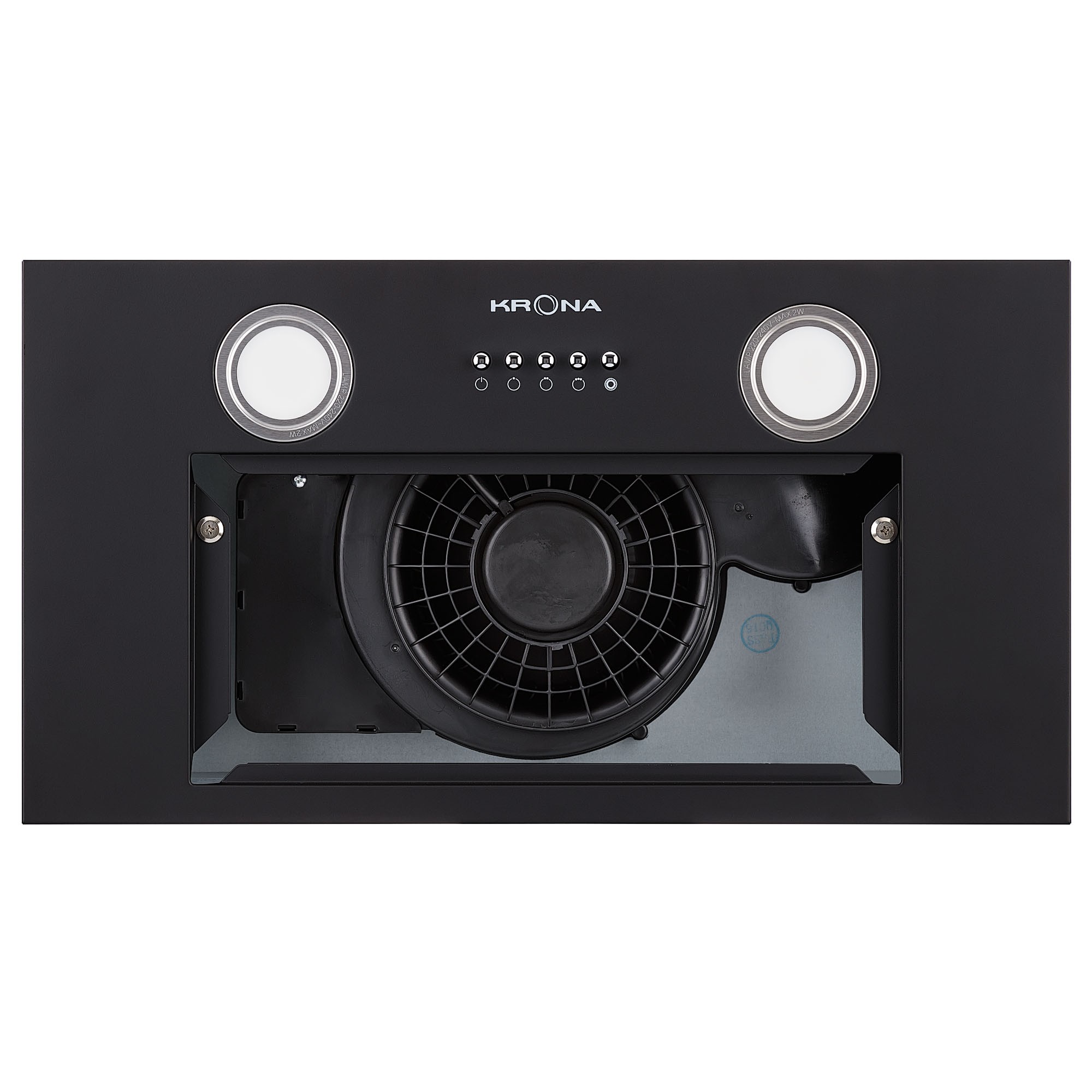 Полновстраиваемая вытяжка KRONA SELINA 600 black PB⚡ — купить с ...
